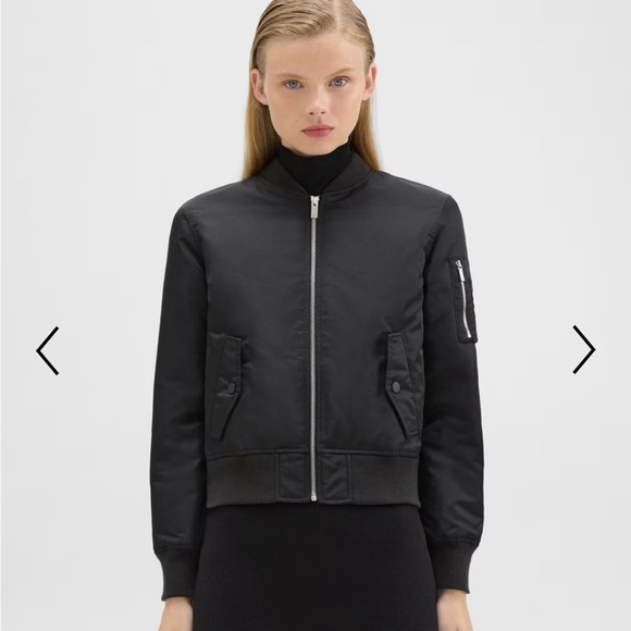 Theory | Jackets & Coats | Theory Womens Classic Black Bomber Jacket ...